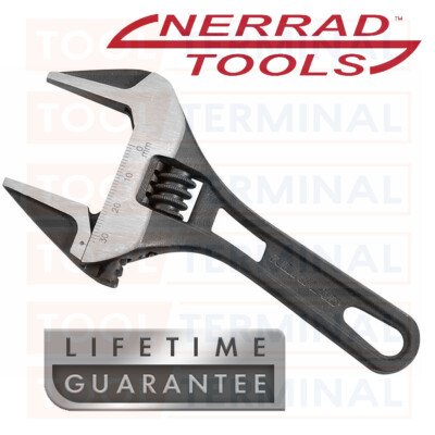 Nerrad Tools Super Extra Wide Stubby Wrench 32mm Jaw Width Adjustable ...