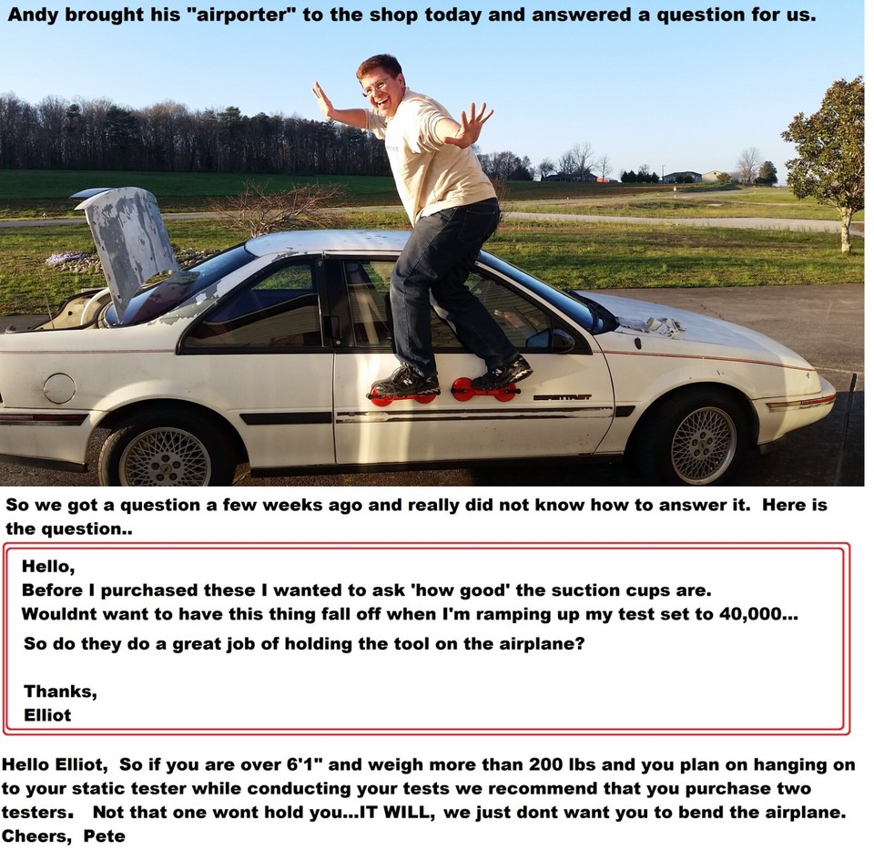 AIRBORNE ELECTRONICS NEW PITOT STATIC ADAPTER TEST KIT NEW PICK STATIC ...