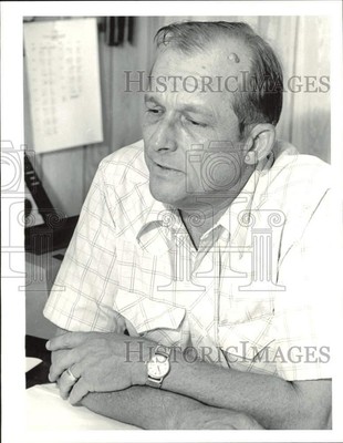 1987 Press Photo Chief Larry Ross of Sugarland Police Department ...