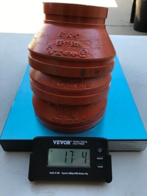 QTY 1 - SPF grooved pipe concentric reducer 6" to 4" | eBay