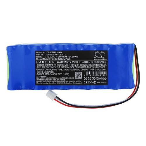 Battery for Bionet BM3 Plus GP220AAH10BMXZ 2000mAh 24.00Wh Ni-MH 12.0V ...