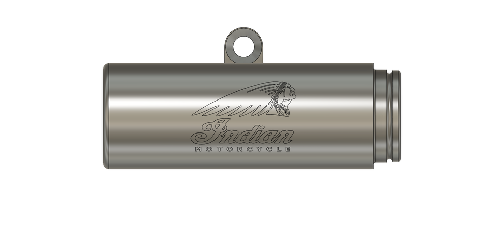 Improved Sealed Stash Tube w/ Emblem for Motorcycle, Boat, ATV - Color ...