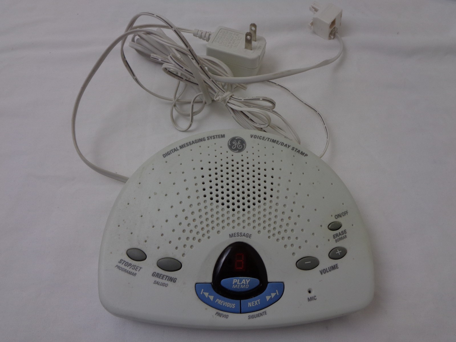 Vintage GE Digital Messaging System Answering Machine Model 29875GE1-B ...