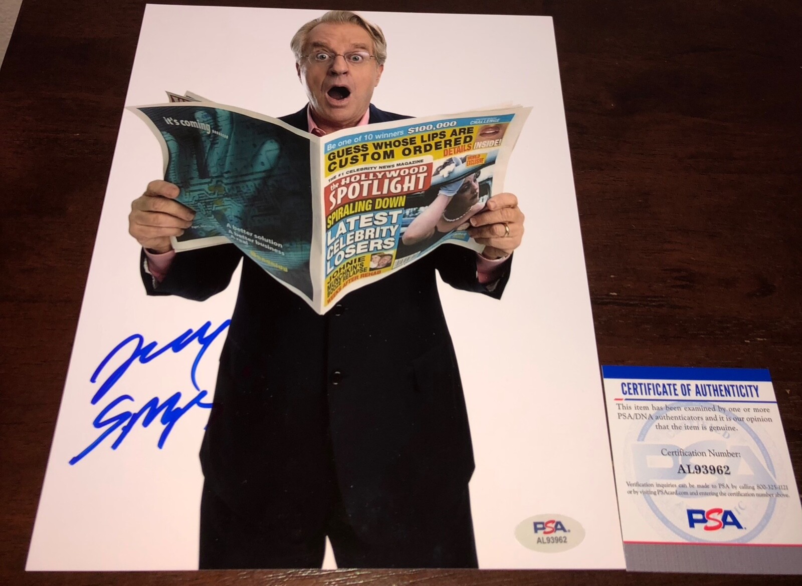 Jerry Springer Legendary Talk Show Host Signed Autographed 8x10 Photo ...