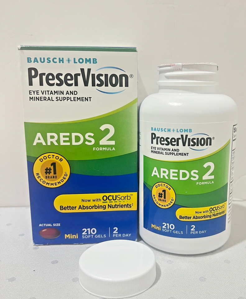 PreserVision AREDS 2 Formula, 210 MINI Soft Gels Exp. 07/25 | eBay