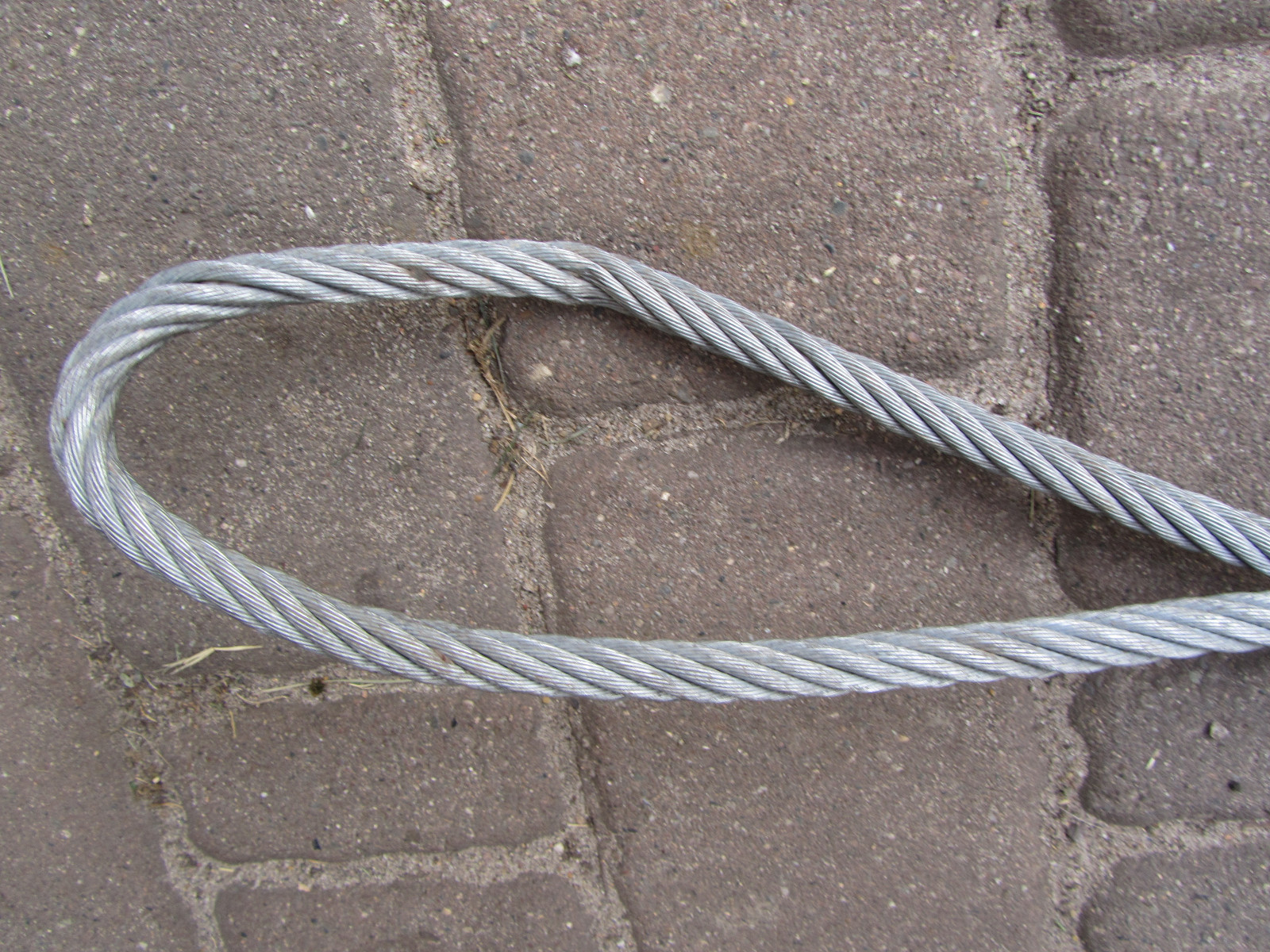 Drahtseil VERZINKT Stahlseil mit Schlaufe/Öse Sicherungsseil Fangseil 5 ...