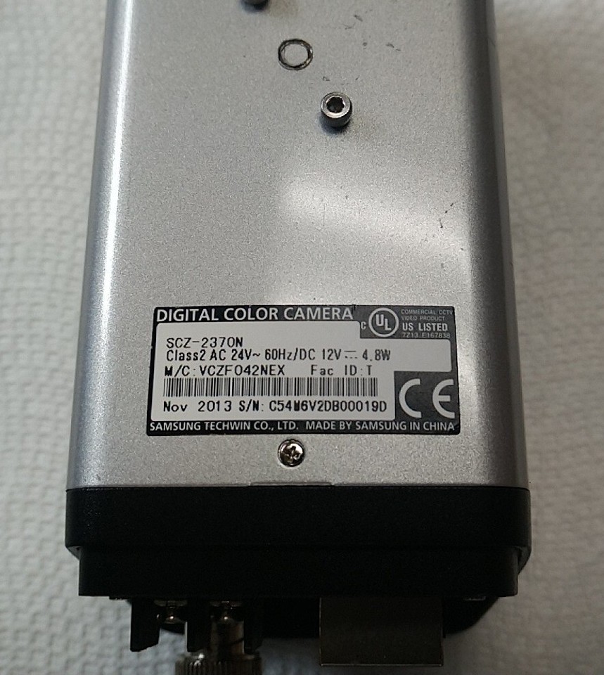 SAMSUNG SCZ-2370N HIGH-RESOLUTION ANALOG ZOOM BOX CAMERA | eBay