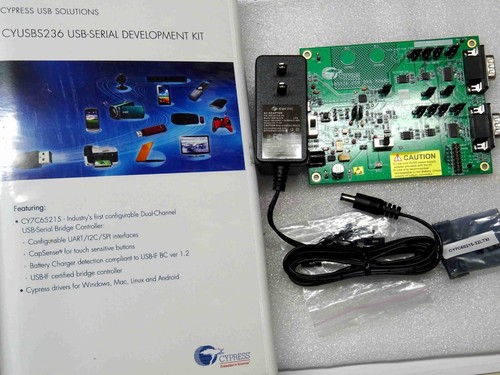 cypress USB solutions CYUSBS236 USB-serial development kit ~ CY7C65215 ...