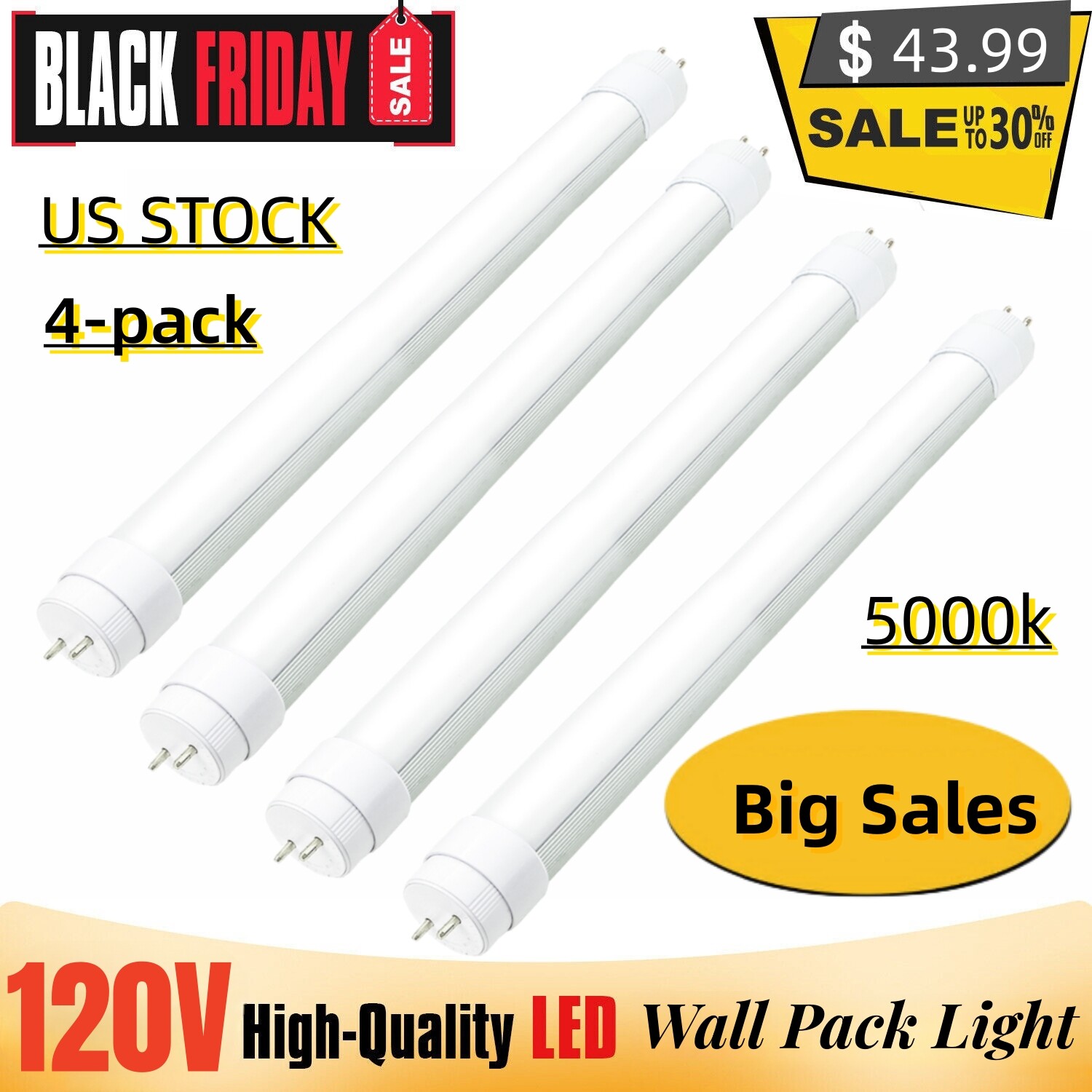 7 Watts 18 inch T8 Linear LED Tubes Lighting - F15T8/CW 18" T8 Tube LED ...