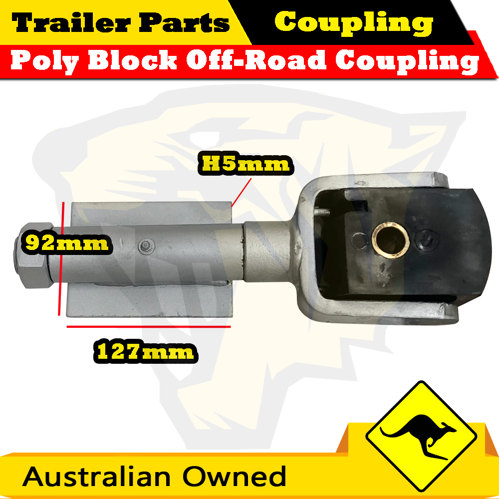 Superior Poly Block Off-Road Coupling Trailer Hitch Weld On Type-3000kg ...