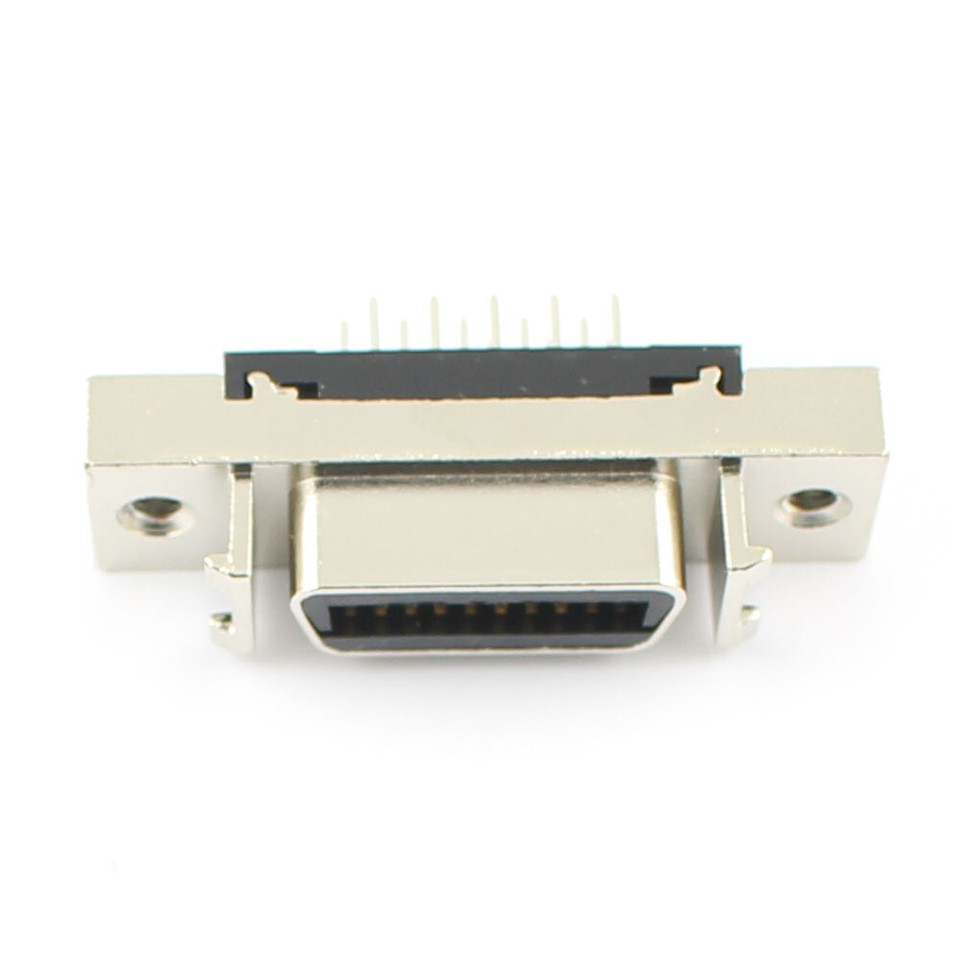 5Pcs SCSI Female 20 Pin MDR CN Type 20P Straight DIP Connector Adapter ...