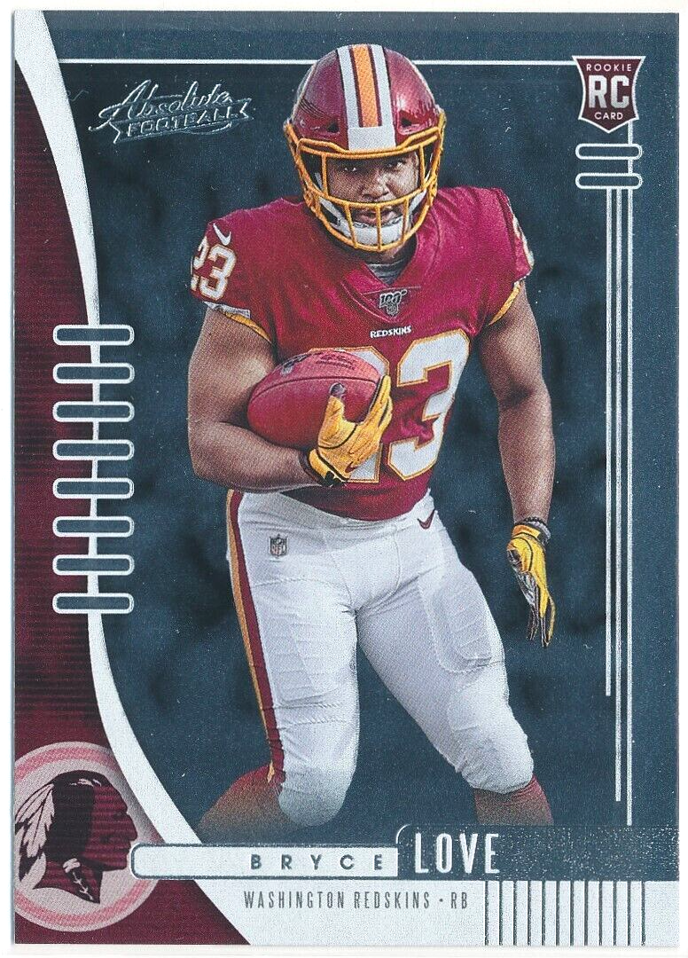 Bryce Love - Washington Redskins - 2019 Panini Absolute Football - RC ...