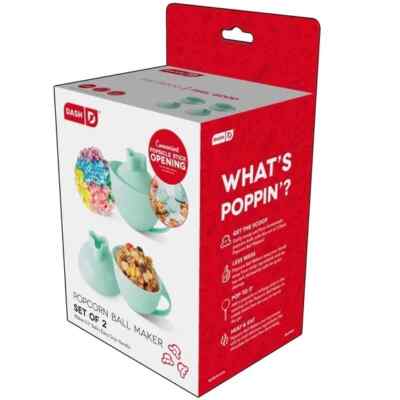 DASH Popcorn Ball Maker - Aqua - Set of 2 / Easy Grip Handle / Brand ...