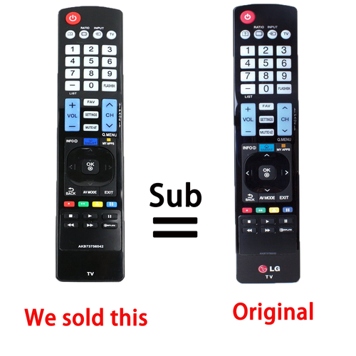 AKB73756542 Replaced Remote fit LG TV 42LE5350, 46LD550UB, 47LD650 ...