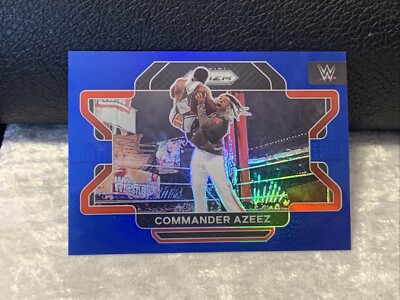 2023 PANINI PRIZM WWE COMMANDER AZEEZ #89 BLUE PRIZM SP#/199 RAW | eBay
