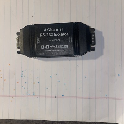 B&B Electronics 9POP4 4 Channel RS-232 Isolator | eBay