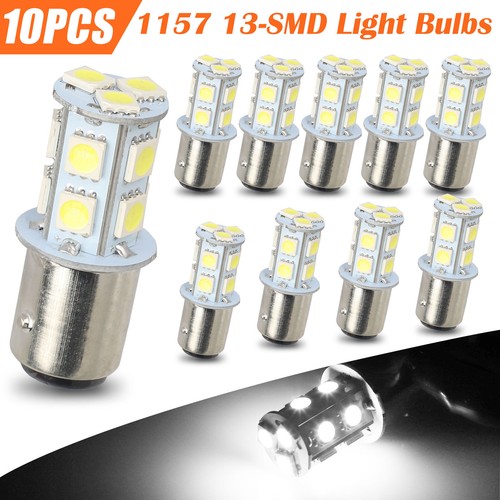 10x Super White 1157 BAY15D 13-SMD LED Tail Stop Brake Light Bulb 7528 ...