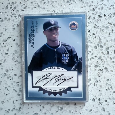 JOSE REYES 2004 SKYBOX AUTOGRAPHICS AUTOGRAPH #31/195 NEW YORK METS 🔥🔥 ...
