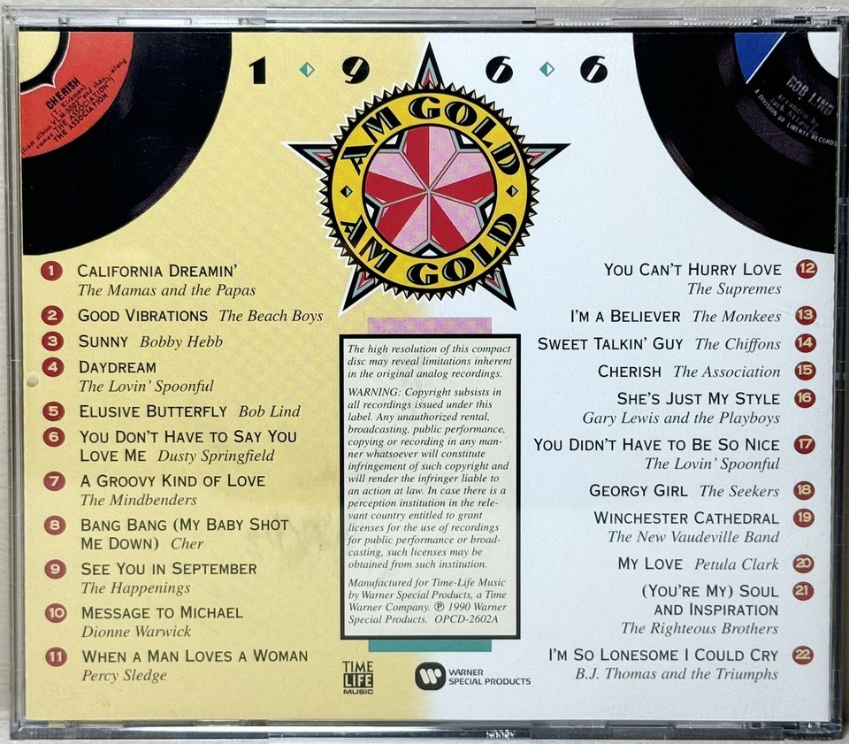 Am Gold 1966 CD Time Life Music (AM1-09) 22 Songs | eBay