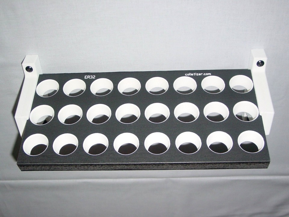 ER32 Wall Blank Collet Rack - 24 Pocket - Organizer Set Holder Stand ...