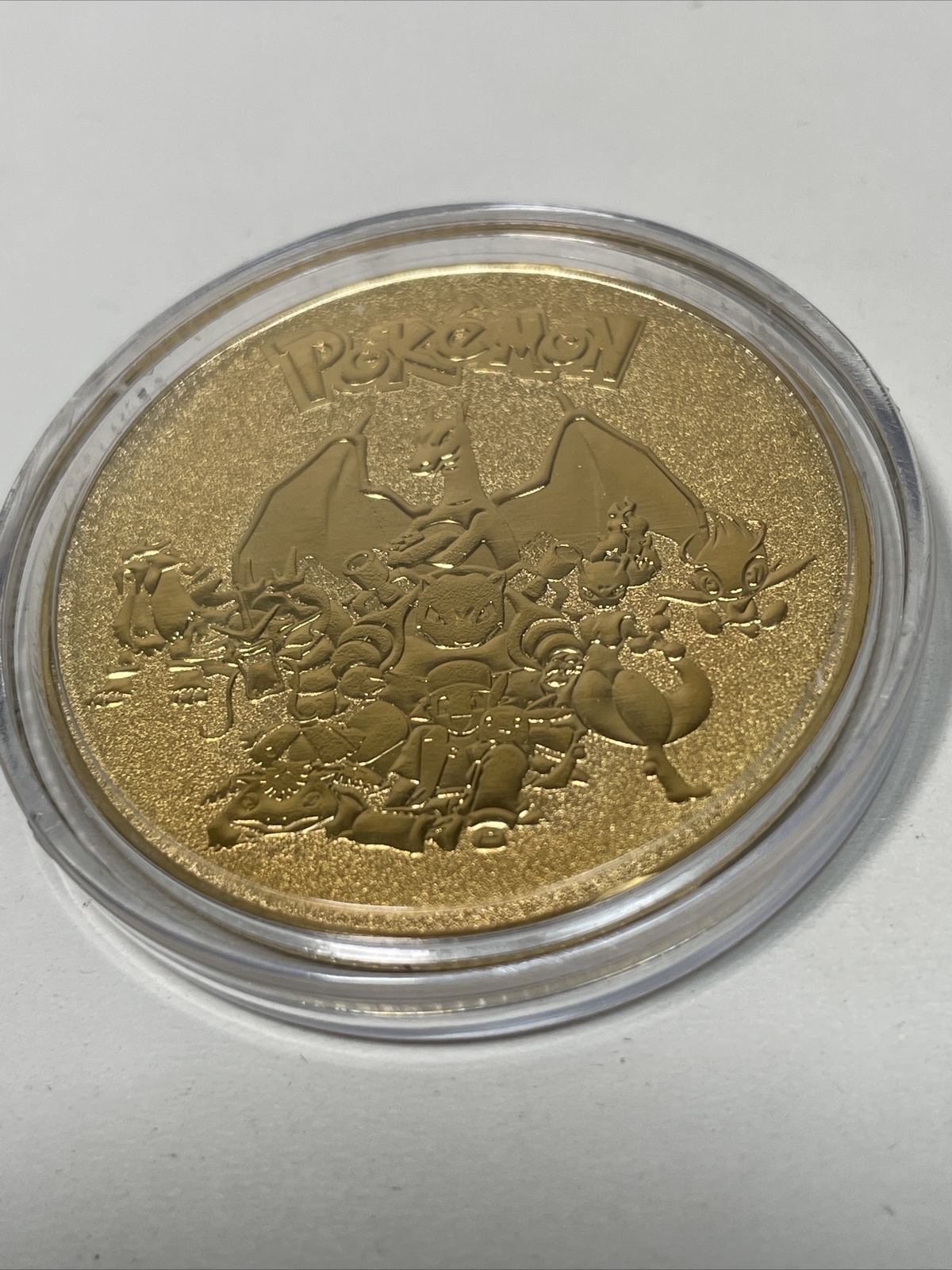 Gold Plated Pokémon Blastoise Commemorative Coin Medallion Trading Card ...