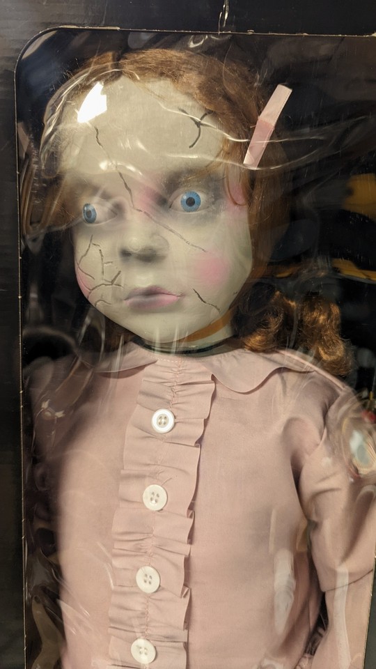 Sinister Spirit Doll 35" Doll Cracked Scary Horror Creepy Halloween New ...