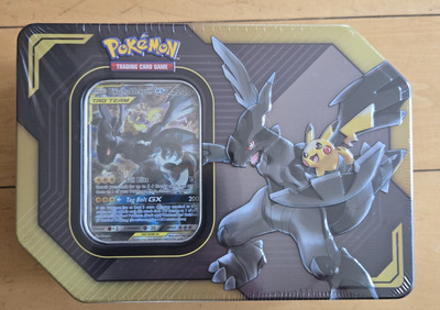 Pokemon TCG: Pikachu & Zekrom GX Tag Team Tin Brand New Factory Sealed ...