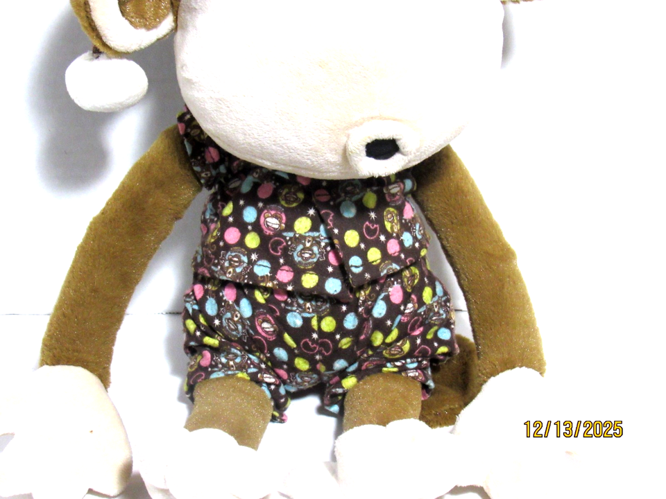 Bobby Jack Monkey 16" Plush Brown Tan Original Stuffed Animal Soft ...