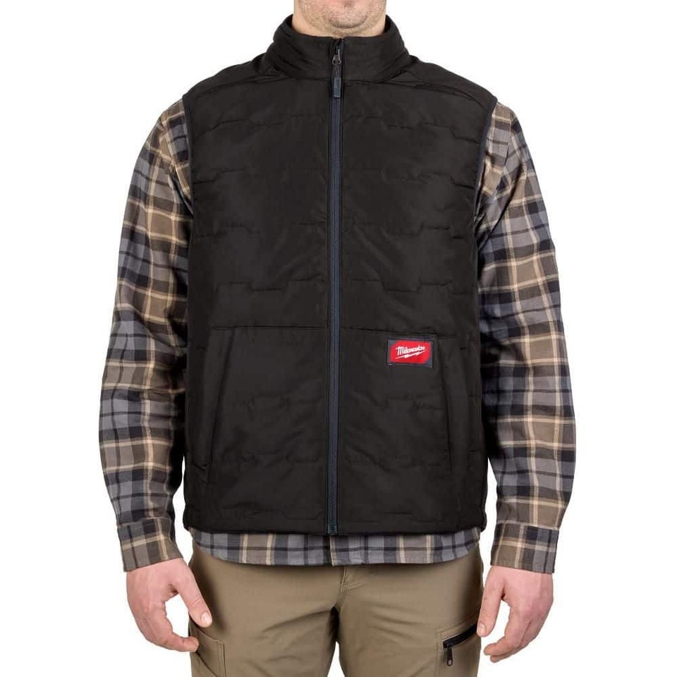 Milwaukee Men's X-Large Black FREEFLEX Lightweight Insulated Vest | eBay