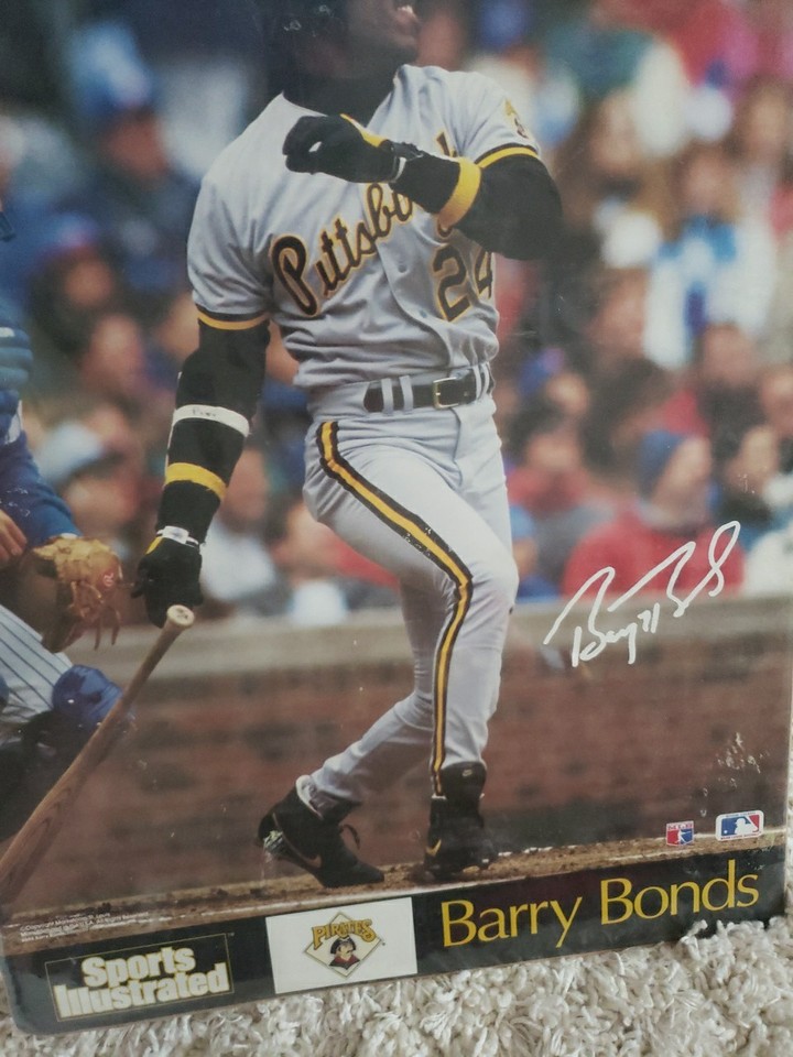 Barry Bonds Signed Autograph Pittsburgh Pirates 16x20 Framed Sports ...