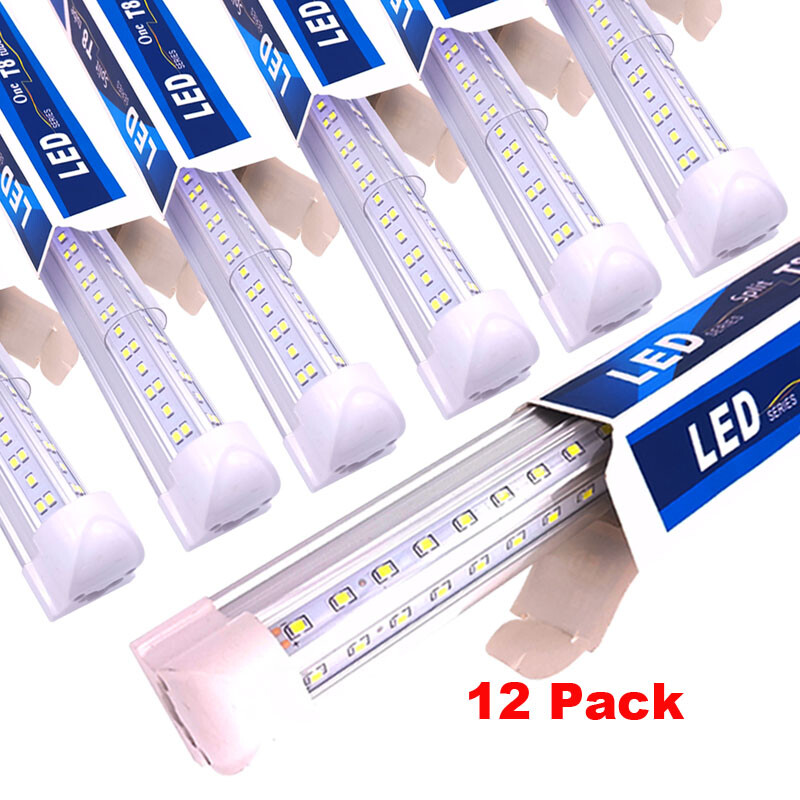 8FT Led Tube Light Bulbs 144W 8 Foot Led Shop Lights 12PACK LED Strip ...