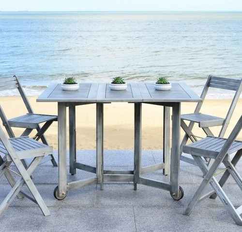 Collapsible Outdoor Dining Table Storage Portable Chair Folding Seat ...
