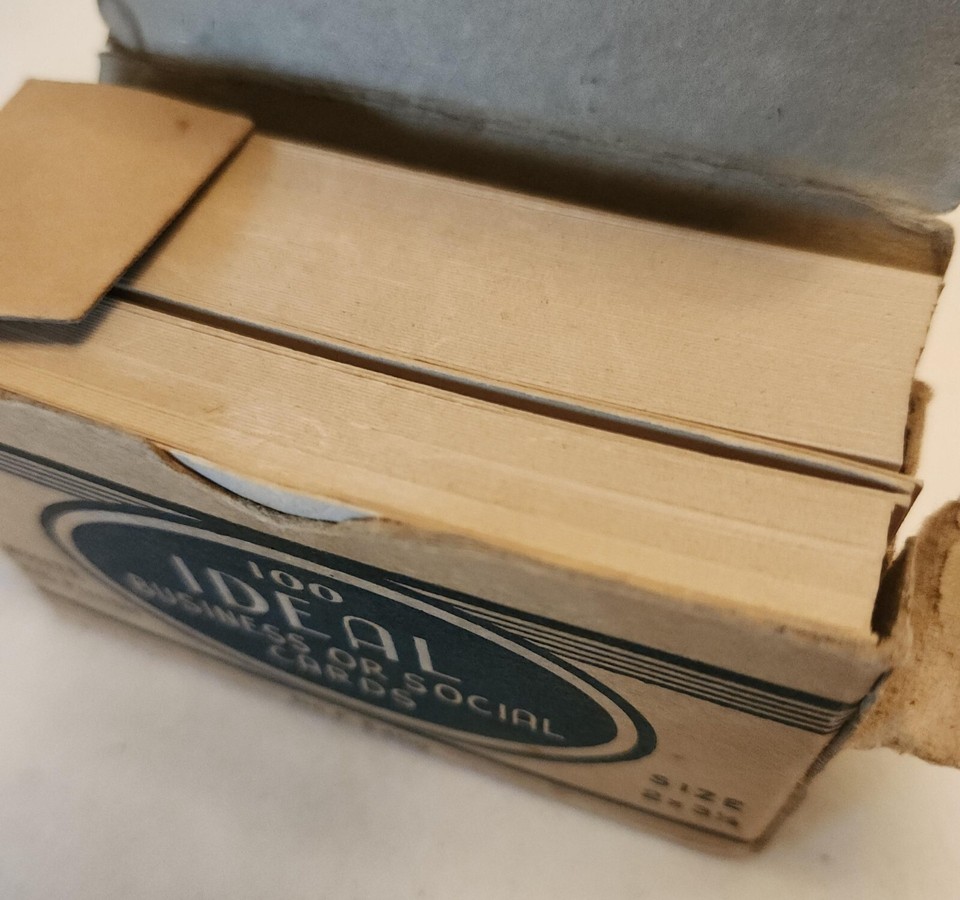 Lot of Victorian Items--Oval Metal Frame, Box of Calling Cards & Tray ...