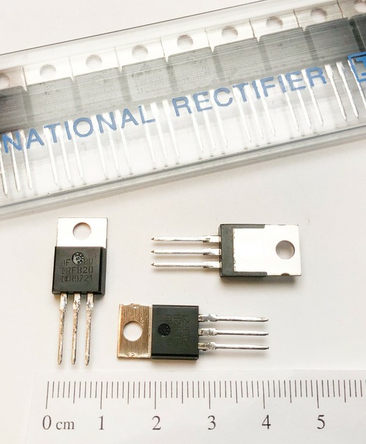 10pcs International Rectifier IRF820 MOSFET N-chanel 500v 2.5 Amp To ...