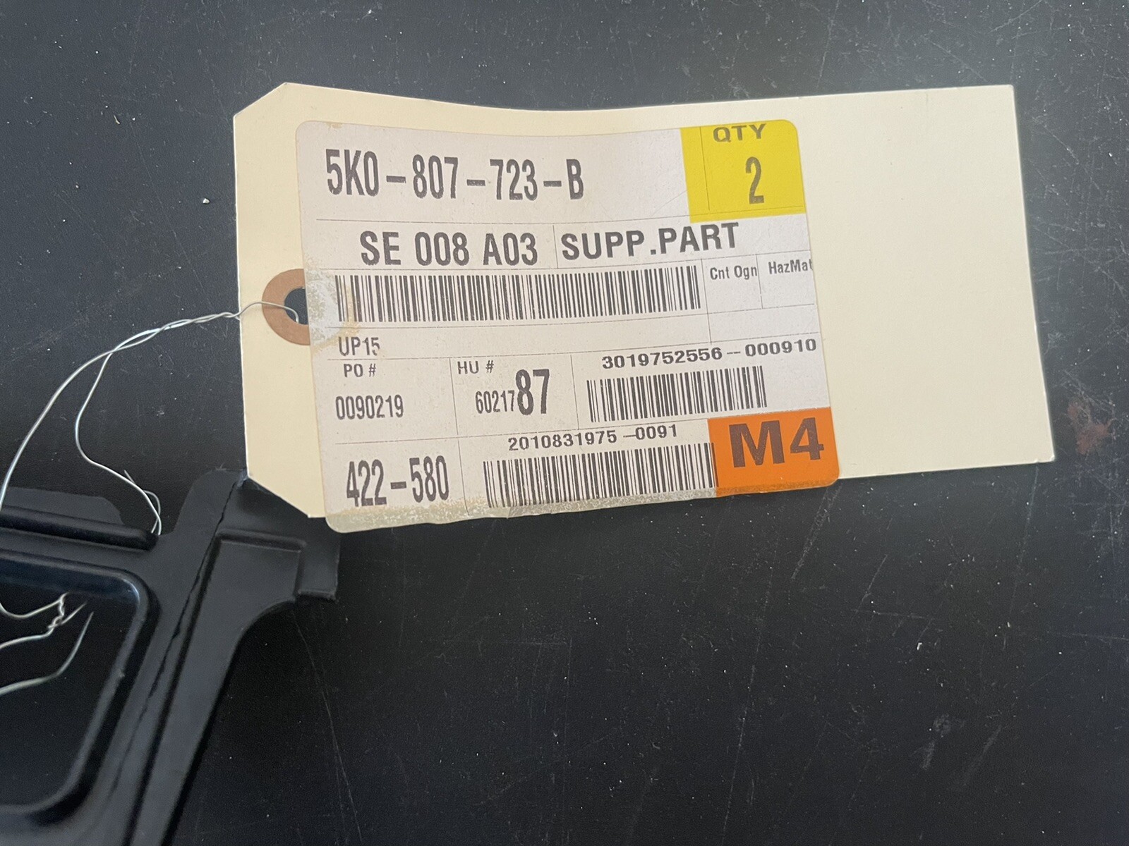 VW Golf Mk6 Front Left Bumper Bracket 5K0807723B OEM New Genuine Part ...