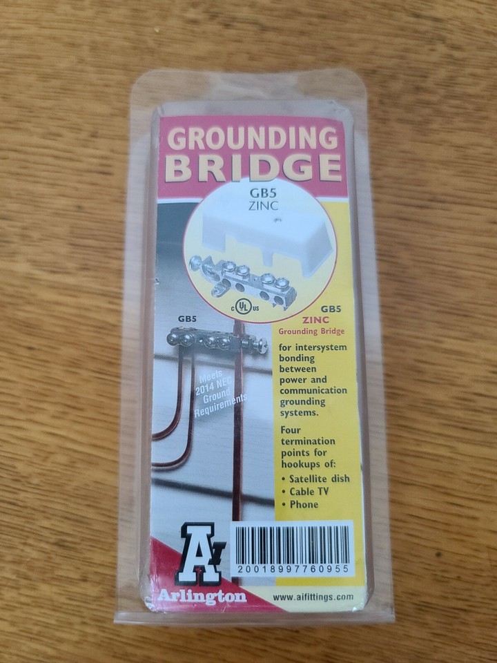 Arlington GB5 White Intersystem Zinc Grounding Bridge W Plastic Cover 4 ...
