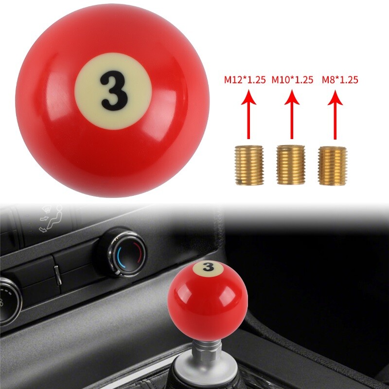 Universal No. 1-15 Billiard Ball Custom Manual Car Gear Shift Knob ...