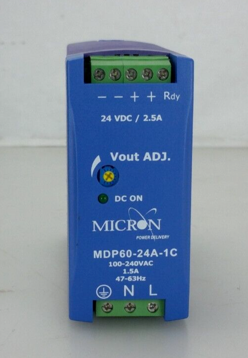 Micron Mdp60-24a-1c 24 VDC 2.5 Amp 60 Watt Power Supply MDP6024A1C for ...