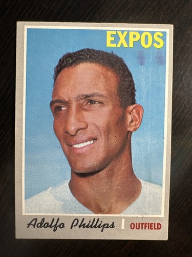 1970 TOPPS ADOLFO PHILLIPS CARD #666 EX-MT OR BETTER *Hot Corner ...