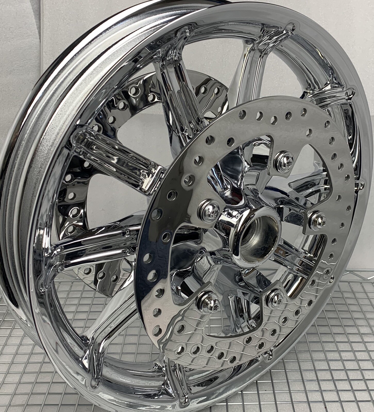 Harley CHROME 2009 Road Glide King RIM Impeller Touring Front Wheel ...