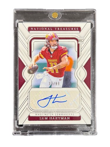 Sam Hartman 2024 Panini National Treasures #150 Rookie Autograph /99 ...