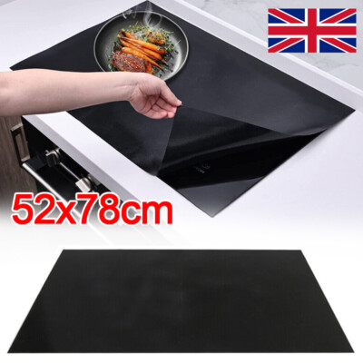 Large Induction Hob Protector Mat 52x78cm Silicone Heat Resistant Mat ...
