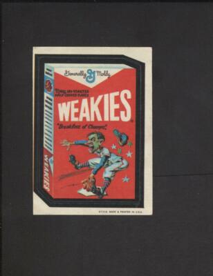 1973 Topps Wacky Packages Weakies Tan Back 1st Series Sticker | eBay