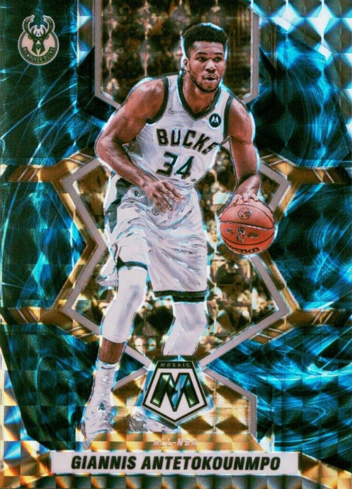 2021-22 Panini Mosaic - All NBA Giannis Antetokounmpo #281 Genesis ...