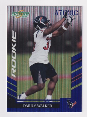 2007 Score ATOMIC #335 DARIUS WALKER RC Rookie Notre Dame Houston ...