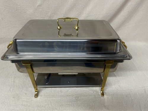 Vollrath 46040 Full Size Electric Chafer w/ "CLASSIC BRASS TRIM" 120V ...