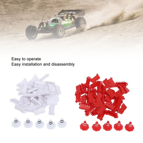 80pcs RC Roadblocks RC Car Racing Track Drift Runway Barriers Drift ...