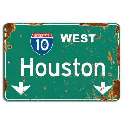 Interstate 10 West Sign