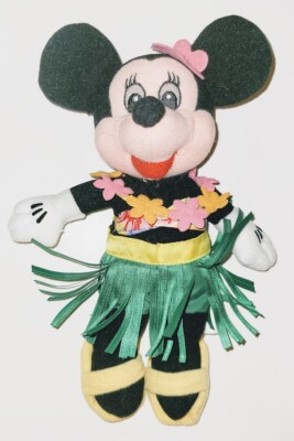 Disney Bean Bag Plush Minnie Hula Skirt Hawaii 10" | eBay