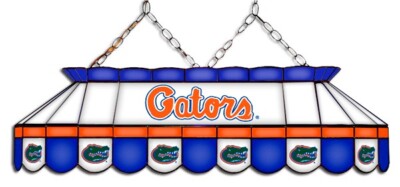 NCAA FLORIDA GATORS Stained Glass 40" Pool Table Light - MADE IN U.S.A ...